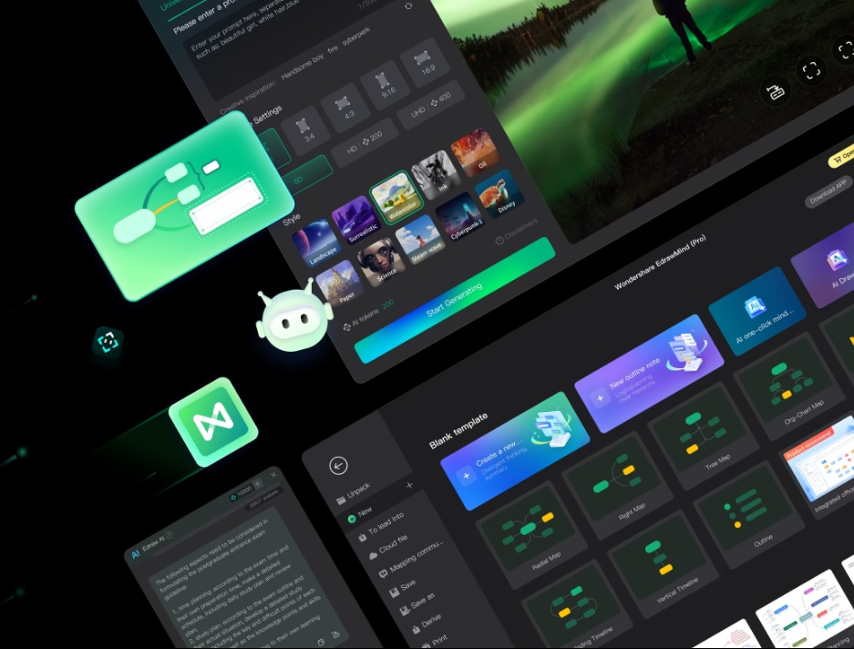 EdrawMind AI Mind Map Generator (Free & Online)