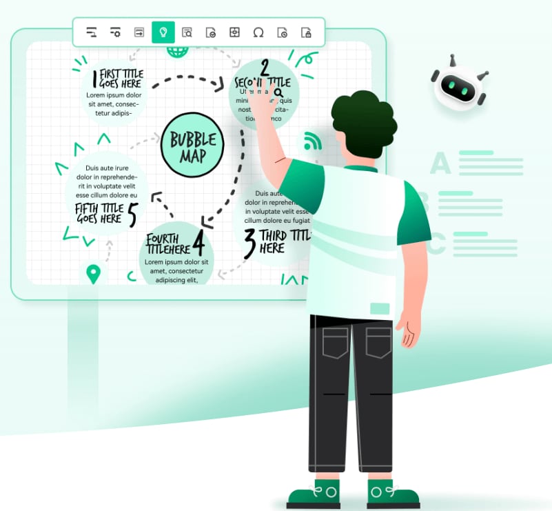 Free Bubble Map Maker Empowered by AI with Templates