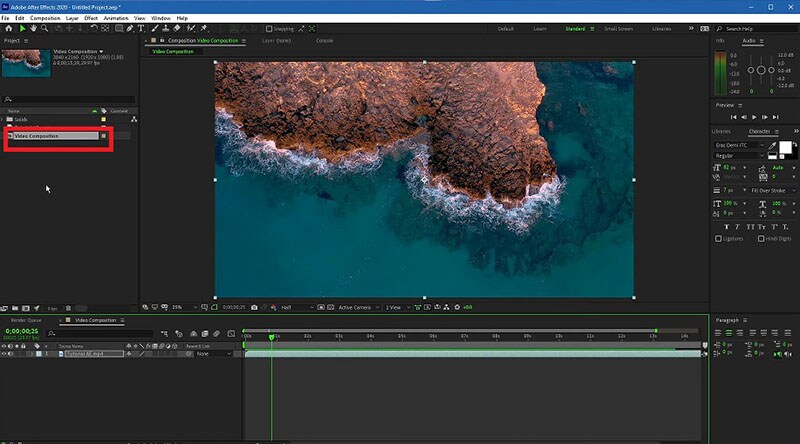 After Effects Change Background Colour Tutorial For Beginners