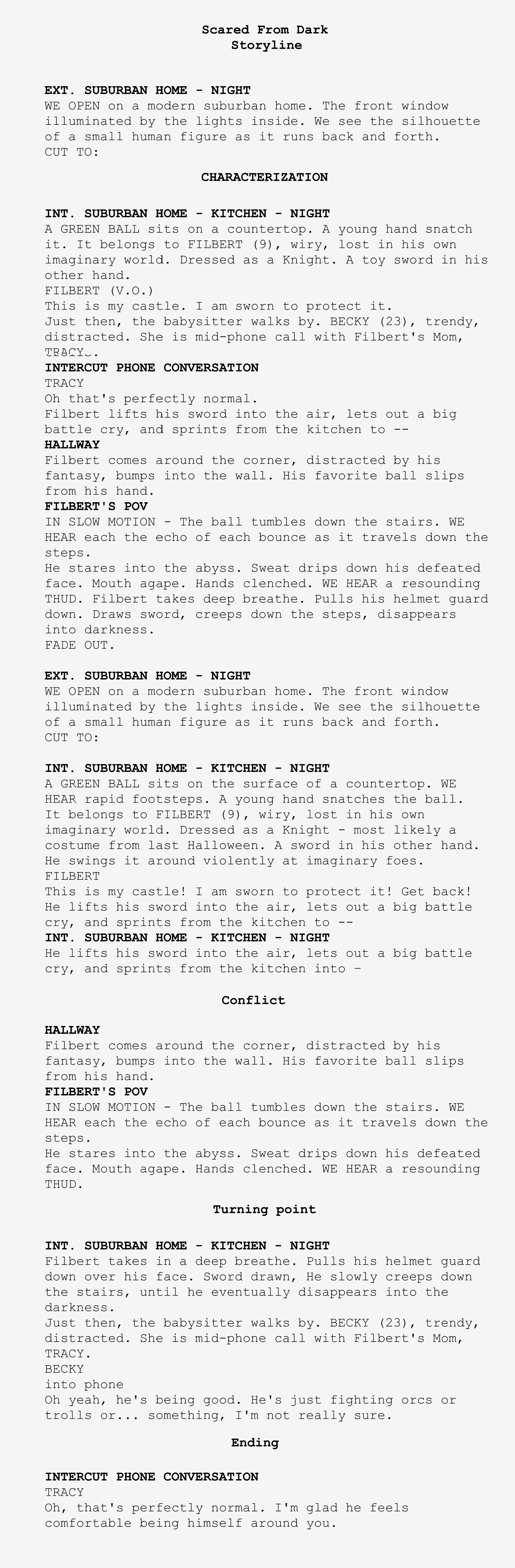 Short Film Script Example 2022 