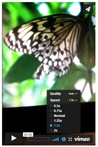 How To Speed Up Vimeo Video Playback Speed 