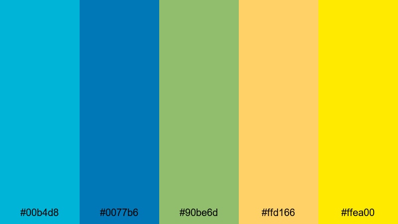The Best 15 Green Blue Yellow Color Palette Ideas for Video