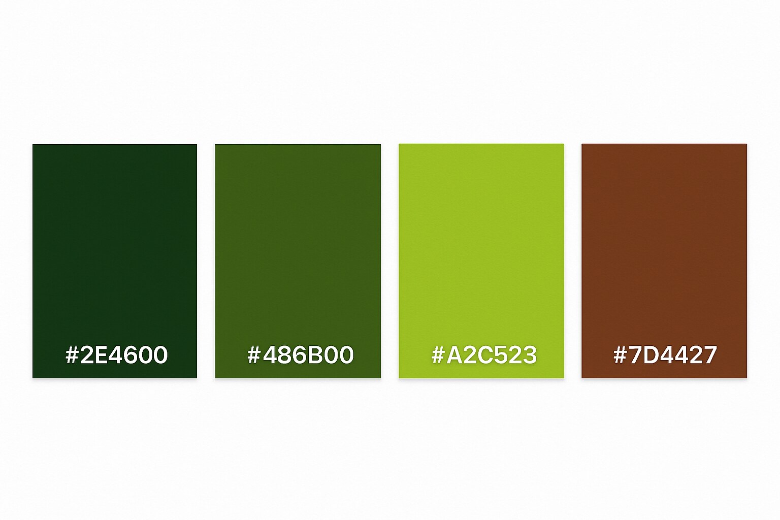 Top 20 Green Color Palettes With HEX Codes