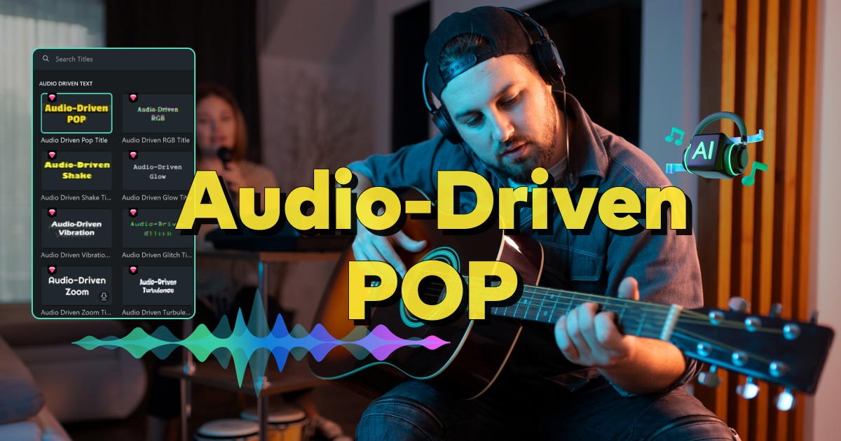 Audio Driven Text | Filmora