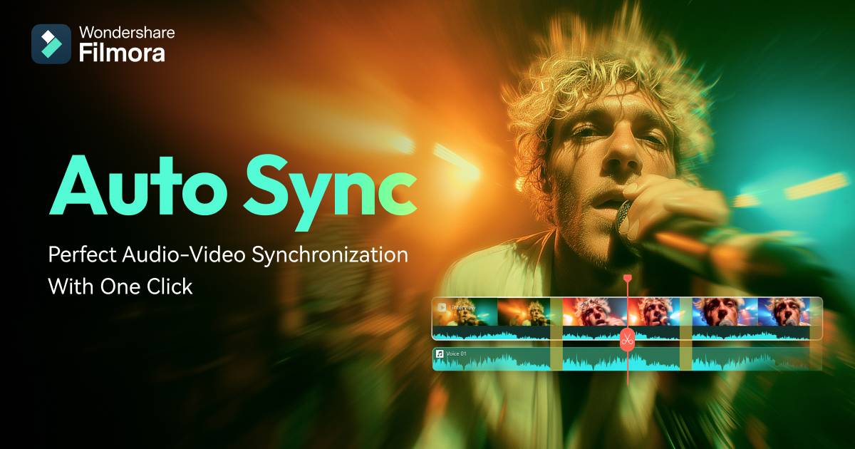 Filmora Auto Synchronization | 1-Click Audio and Video Sync