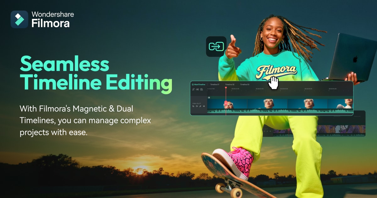Filmora Timeline Video Editor | Smart Timeline Editing Software