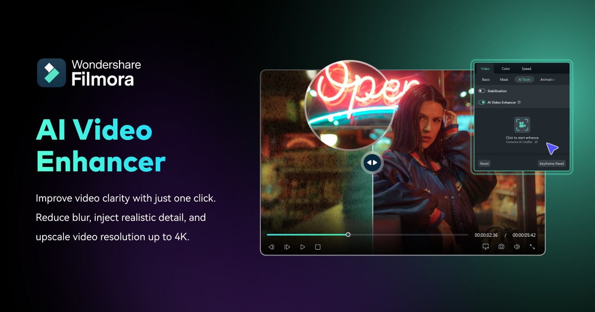 AI Video Enhancer - Improve Video Quality With One Click