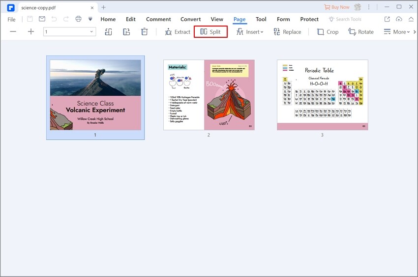 Split PDF Using Foxit