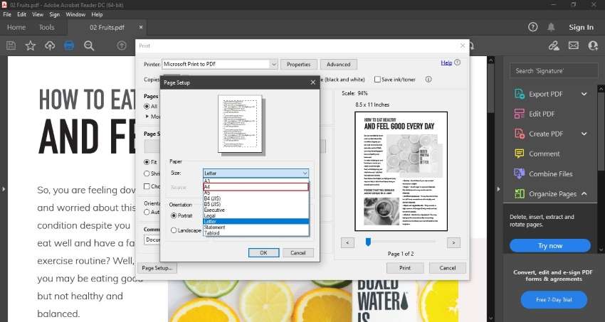 Method To Resize PDF To A4