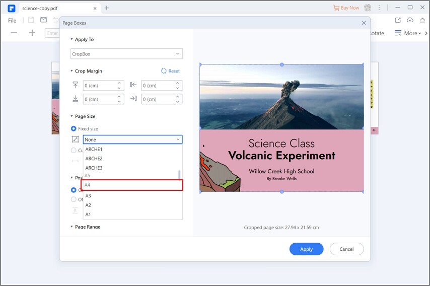 Method To Resize PDF To A4