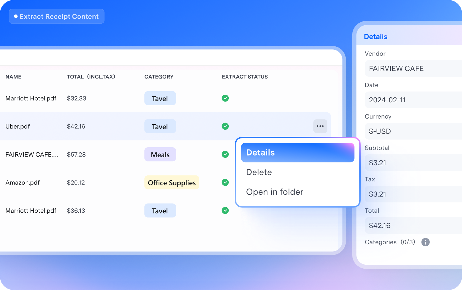 PDFelement Receipt Assistant Credits Add-on - Handle Receipts Smartly