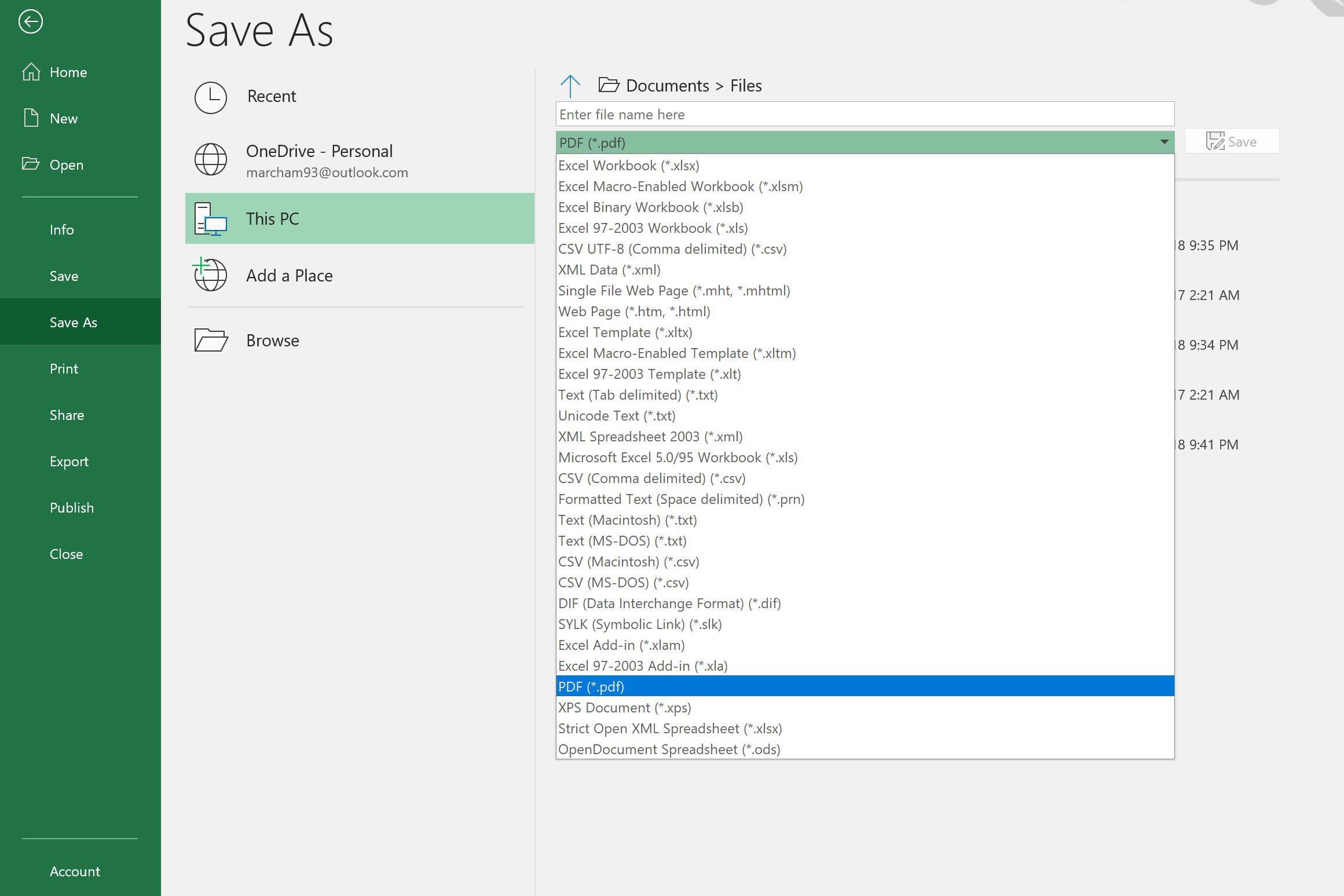 Excel To Pdf