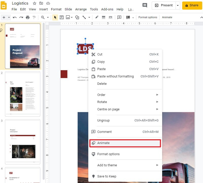 Easy Way To Add Animation To Google Slides