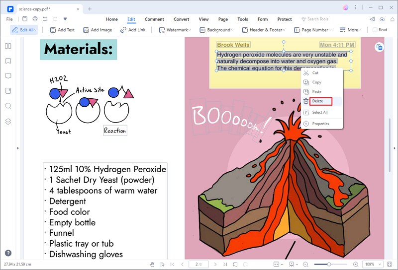 Quick Way To Delete Text From PDF Update