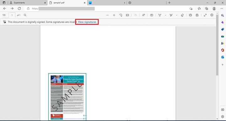 How To Add Signature To PDF Files Using Microsoft Edge