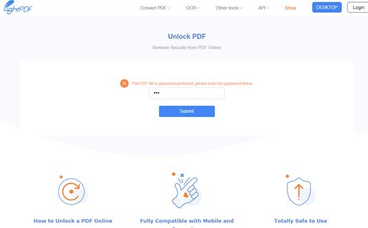Convert PDF Secured To Unsecured