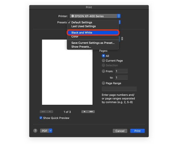 How To Print In Black And White On Mac PDF