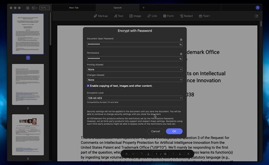 Method To Save PDF With Password
