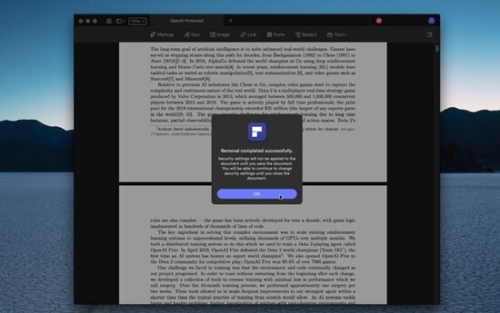 Method To Save PDF Files Without Password
