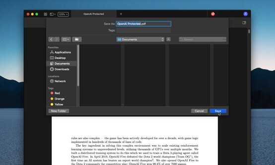 Method To Save PDF Files Without Password