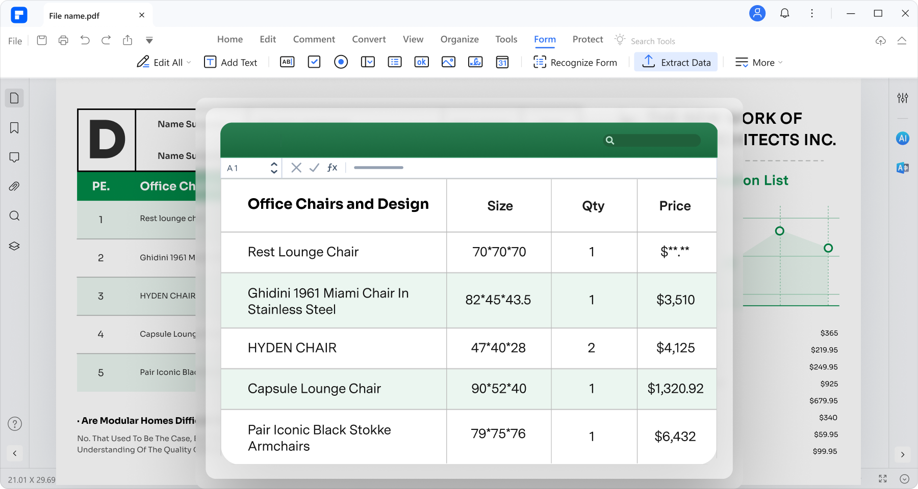 Extract Data Pages Images Text Table From PDF PDFelement
