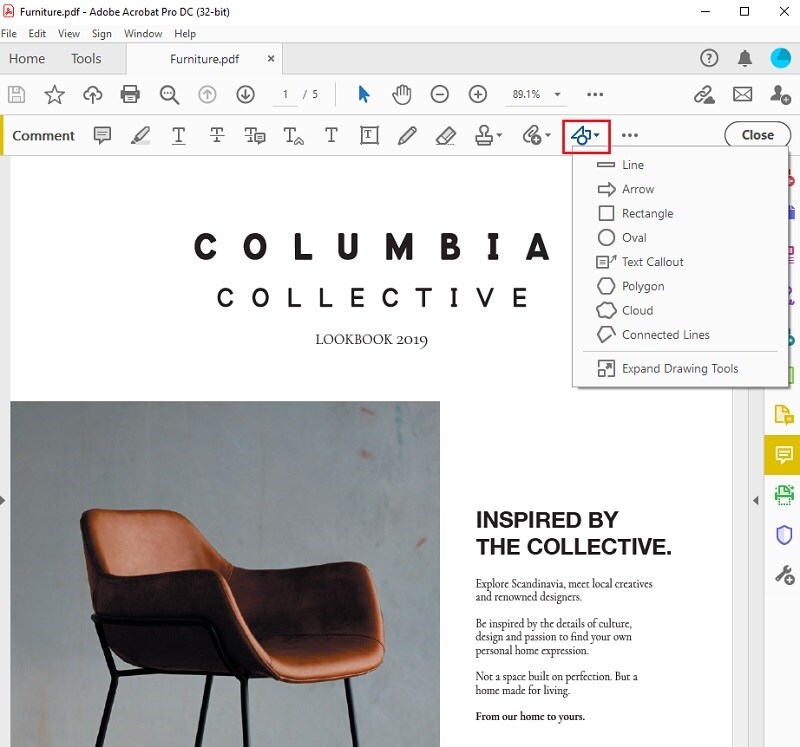 How To Add Shapes In Adobe Acrobat DC