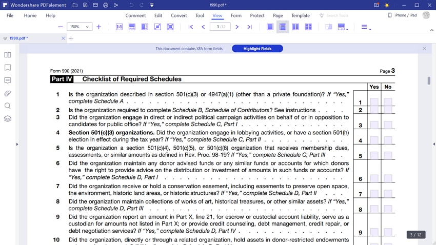 IRS Form 990-EZ: Filling Instructions before Working on it