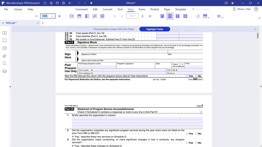 IRS Form 990-EZ: Filling Instructions before Working on it