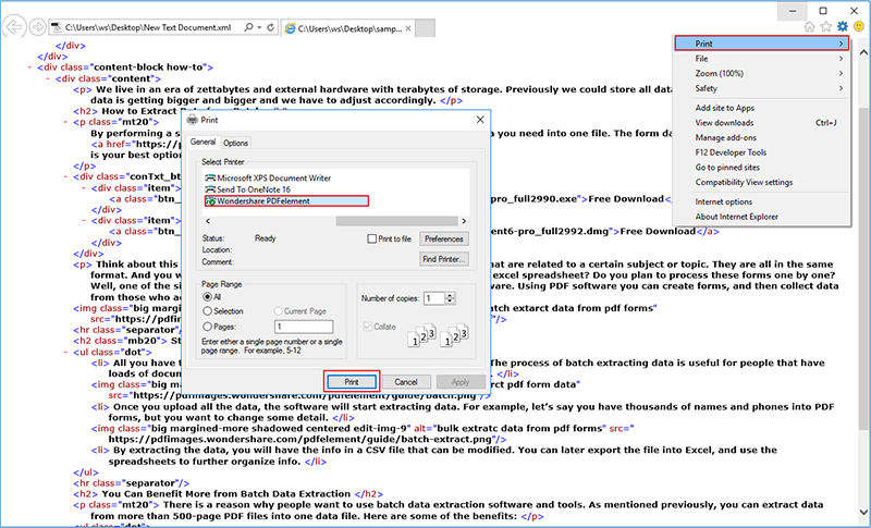  C mo Convertir XML A PDF En Windows 