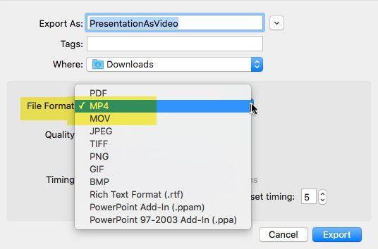 Modo Semplice Per Convertire PowerPoint In Video Su Mac