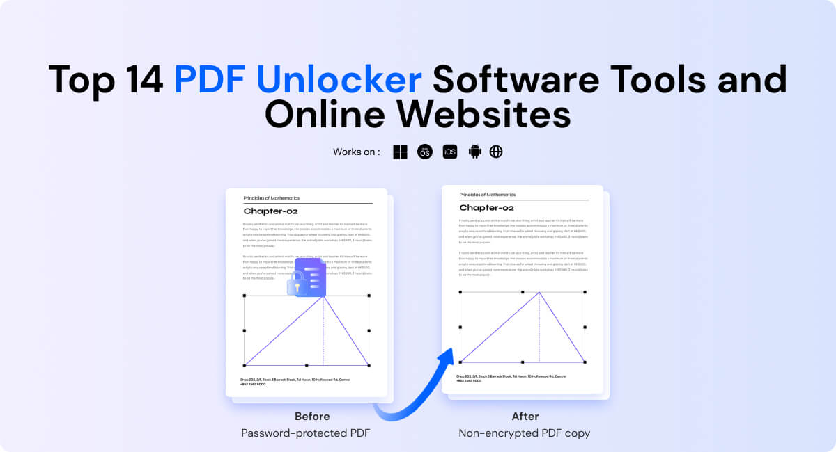 PDF online of offline ontgrendelen: Een uitgebreide beoordeling van PDF Unlocker Tools