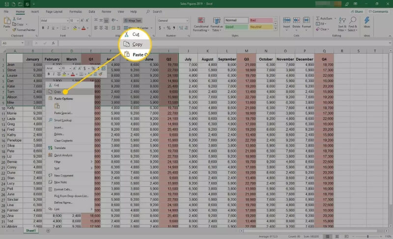 How To Copy Table From Excel To Word