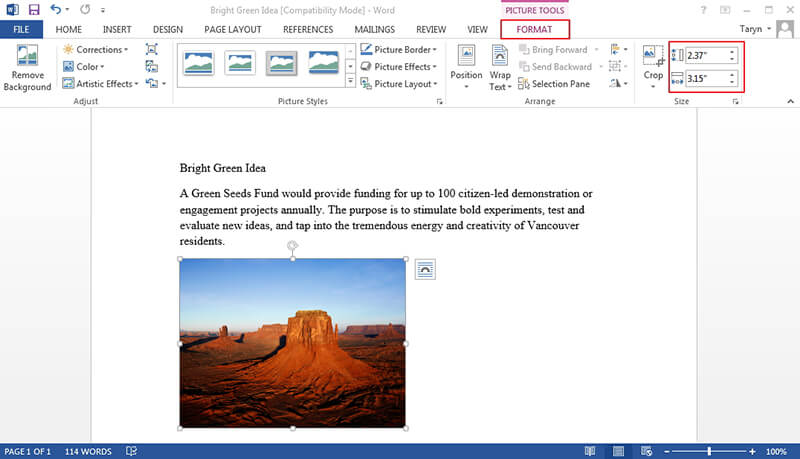 How To Change The Size Of All Pictures In A Word Document Chapin Donwo1966