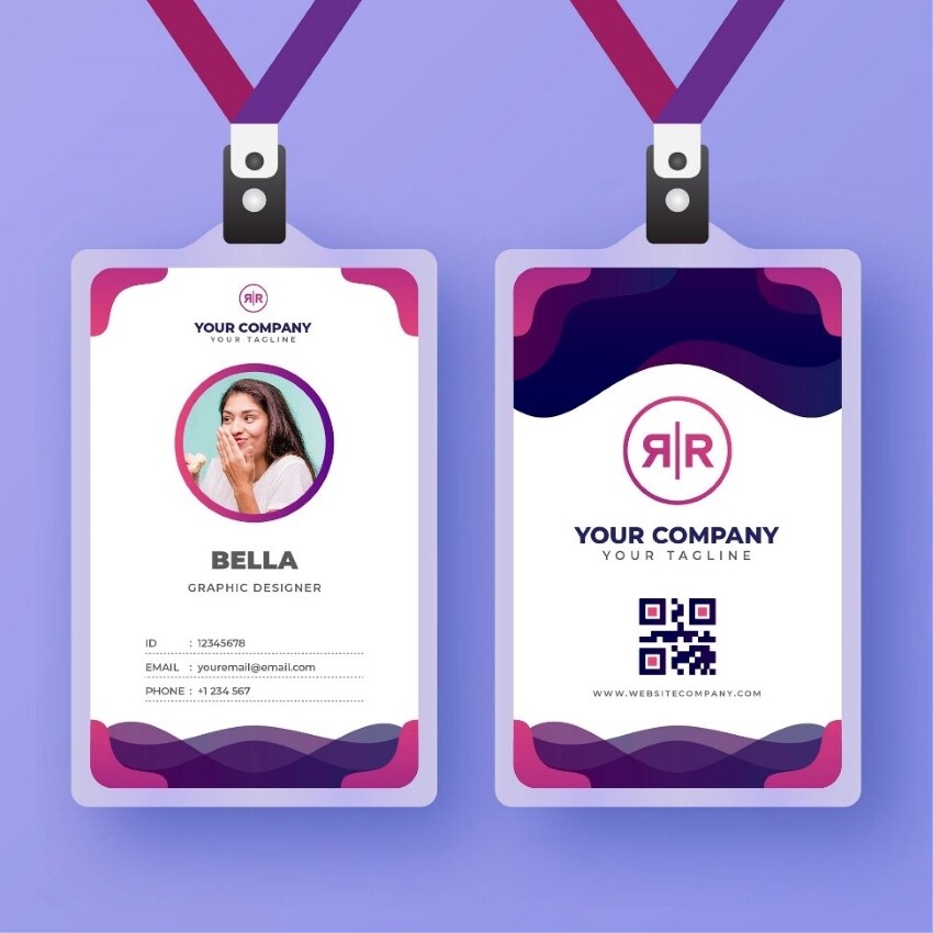 Design An Employee Identification Card By Yourselves