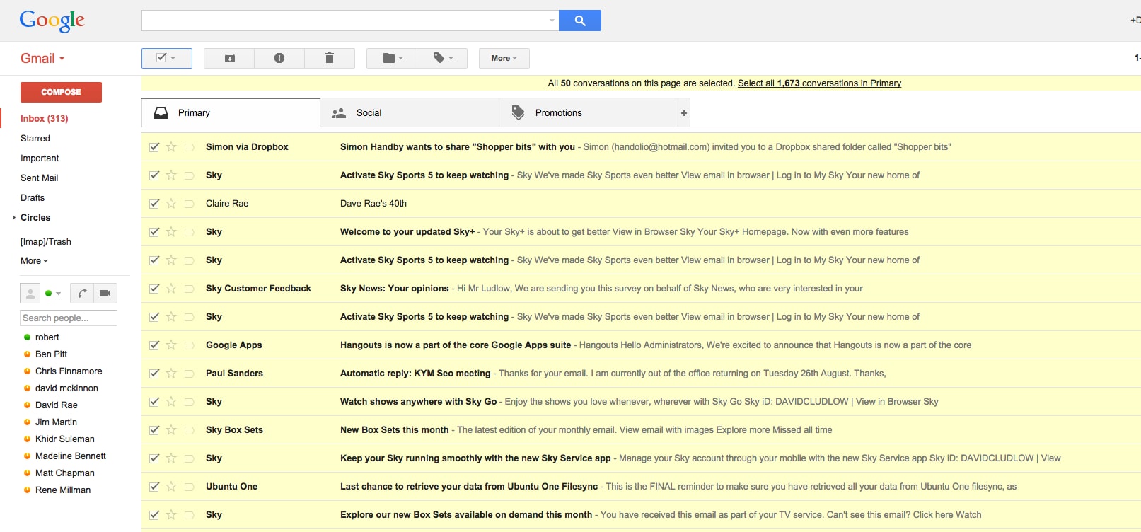 Delete Fmail Noredelder