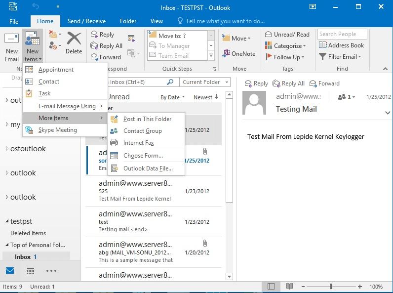  Outlook 0x80040600 