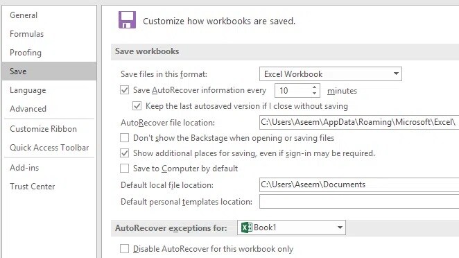 Kiskereskedelem Motel Szent Excel Automatic Save Location T rsalg s F kusz Rokonszenvez 